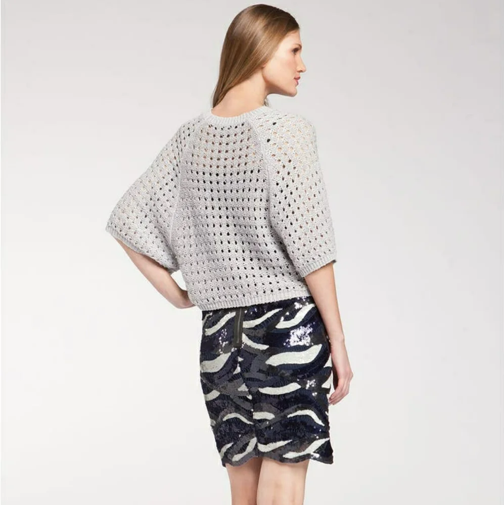 BCBGMaxAzria | Skirts | Nwt Bcbgmaxazria Elodie Sequin Wave Skirt ...